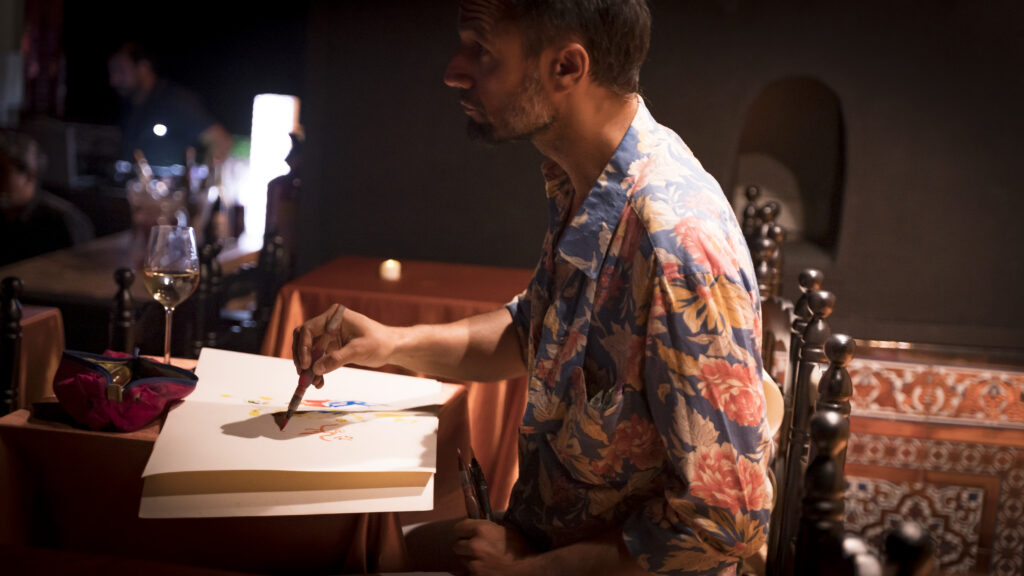 Iván Lucas and painted flamenco art - Tablao Flamenco 1911